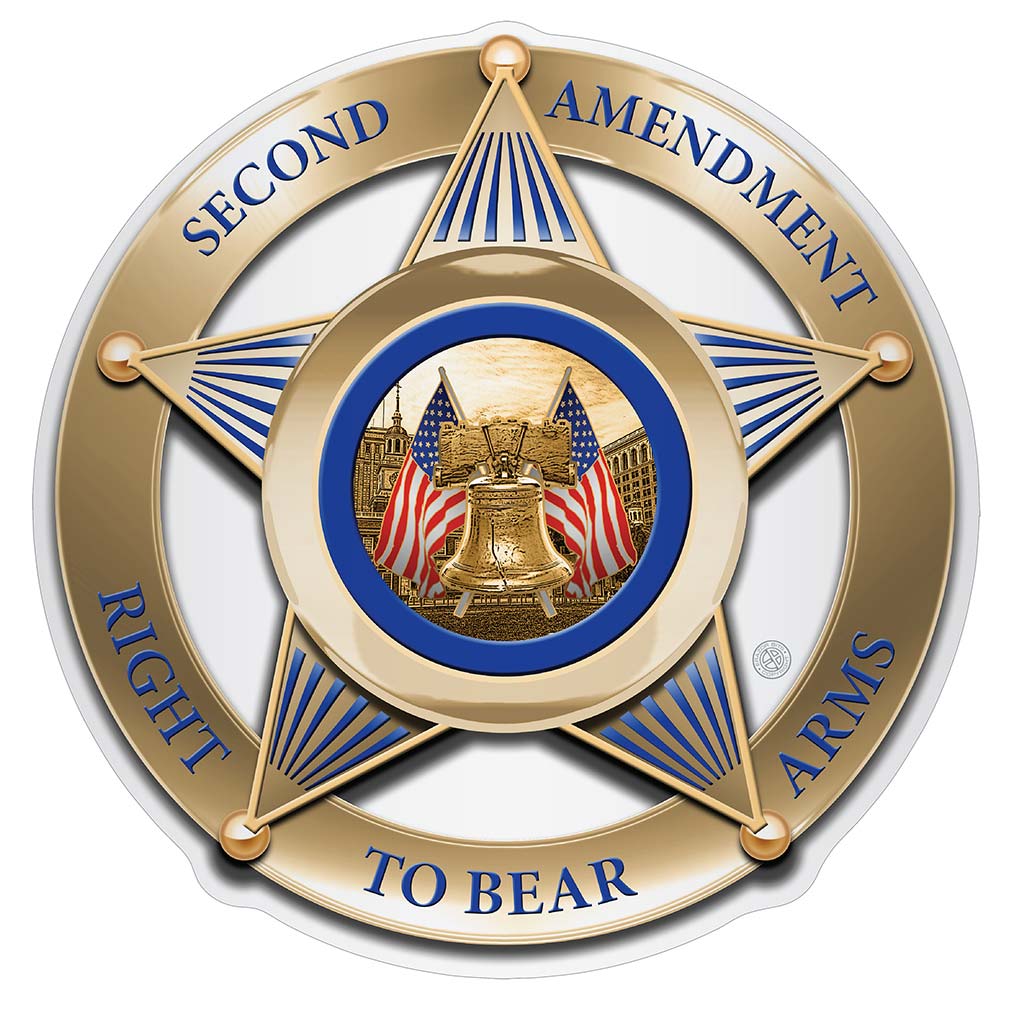 2A 2nd Amendment Colonial Flag Premium Reflective Decal