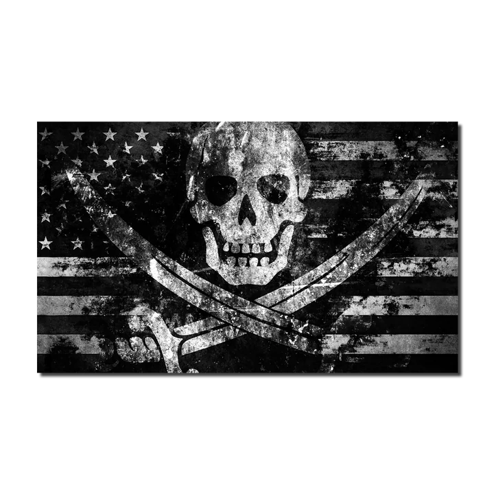 AMERICAN HIGH SEAS RAIDER FLAG DECAL